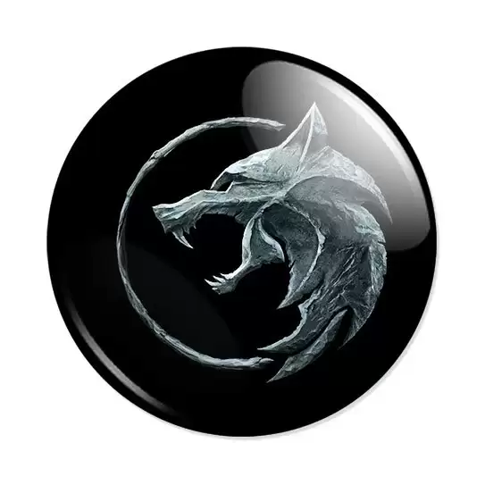 Значок The Witcher Wolf Logo - купить недорого
